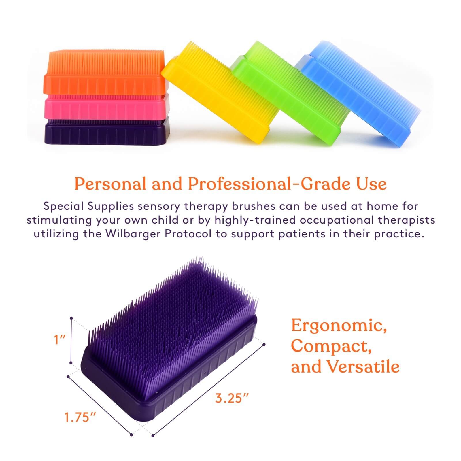 Colorful Sensory Brushes For Wilbarger Protocol – Sensory Tool House, LLC