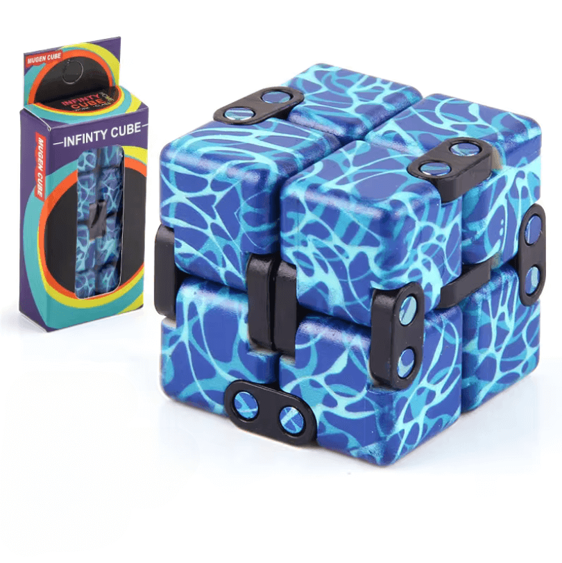 Infinity Cube - Blue Waves – Sensory Tool House, LLC