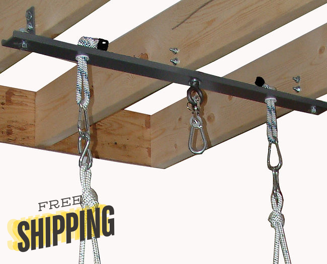 Steel Rafter Bar for Swings – Sensory Tool House, LLC